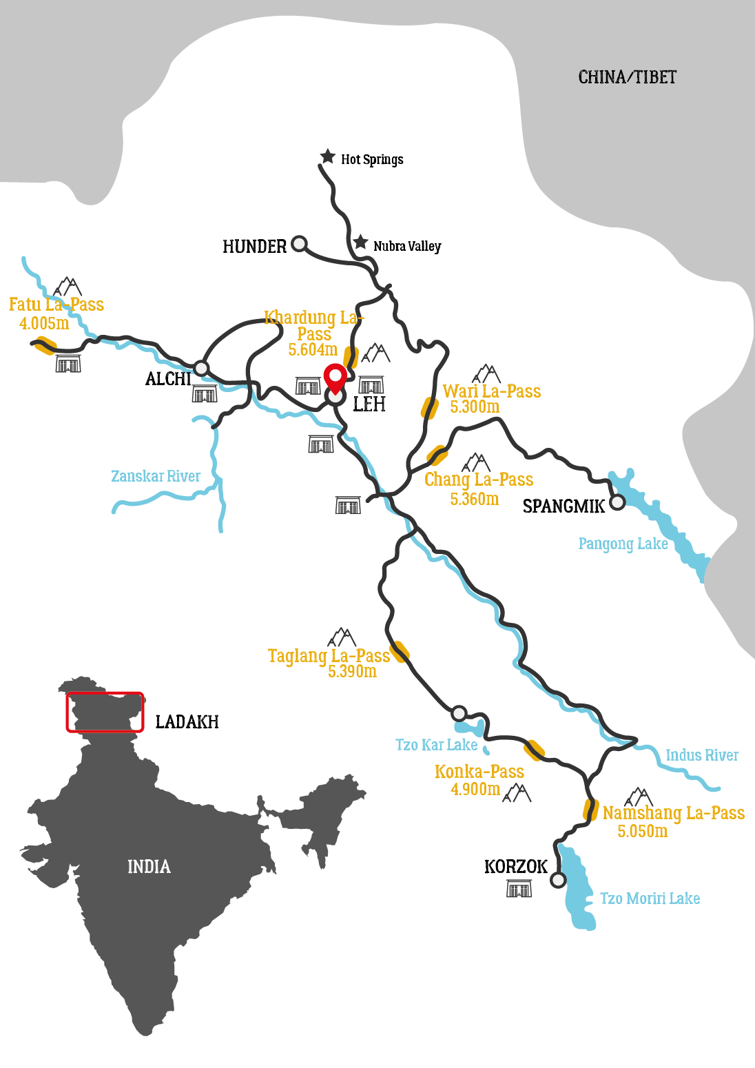 Ladakh Motorcycle Tour | Leh Ladakh Bike Tour Packages 2021