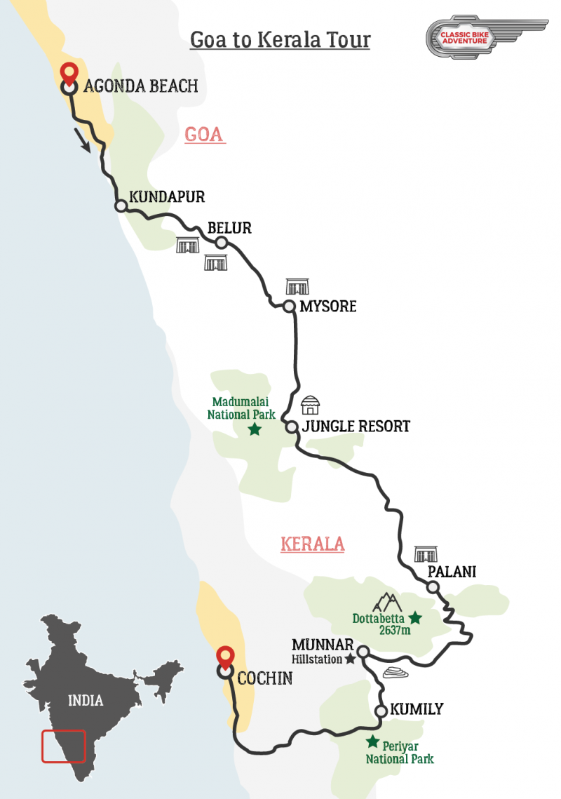 Kerala Motorcycle Tour | Royal Enfield Tours South India